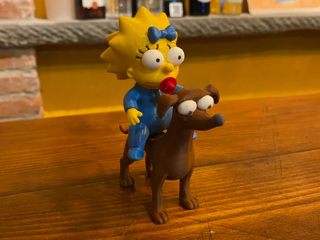 Maggie Simpson, ONLY MAGGIE.. NO AMS - Free 3D Print Model - MakerWorld