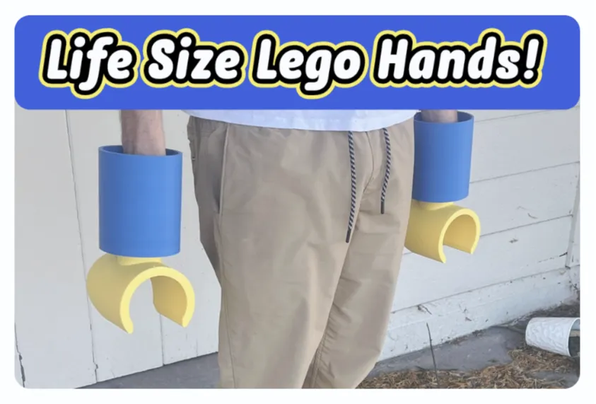 Life Size Legos Hands! by totallynectar - MakerWorld