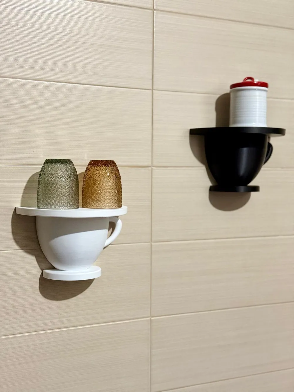 "Coffee Time" Coffee Cup Shelf - Free 3D Print Model - MakerWorld