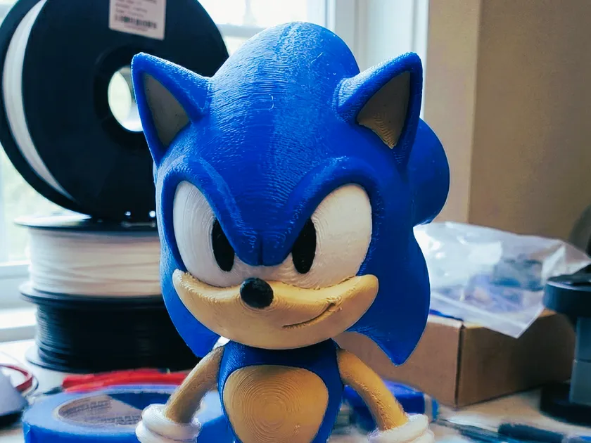 Sonic the Hedgehog - Cute Sonic Figure - Free 3D Print Model - MakerWorld