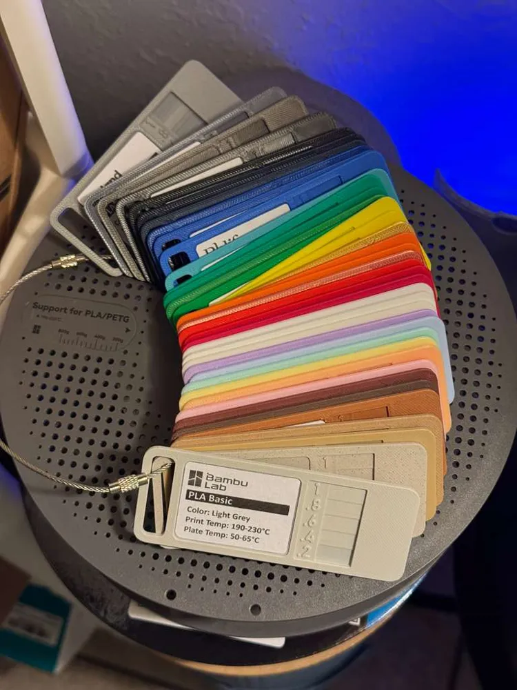 Filament Sample Card by LP MakerWorld: Download Free 3D Models