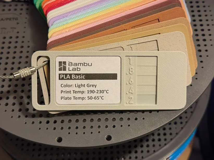 Filament Sample Card by LP MakerWorld: Download Free 3D Models