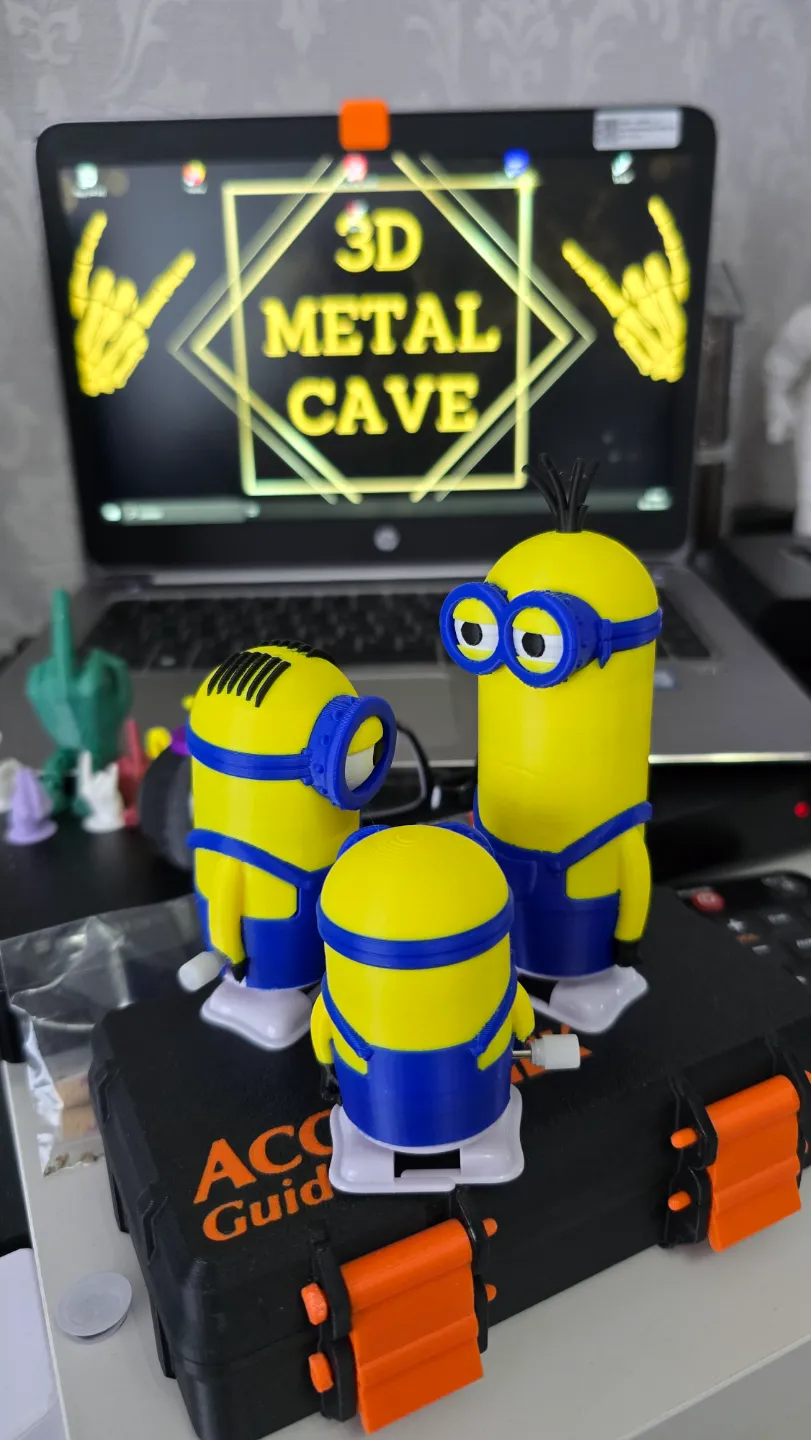 Minions Stuart , Bob und Kevin Wind-Up Walking Remixed by 3DMetalCave ...