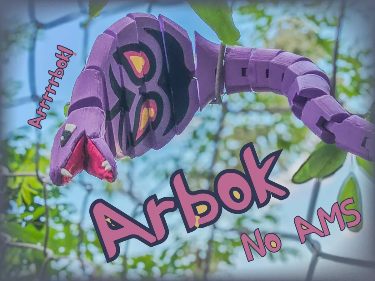 Wobbly Arbok - Free 3D Print Model - MakerWorld