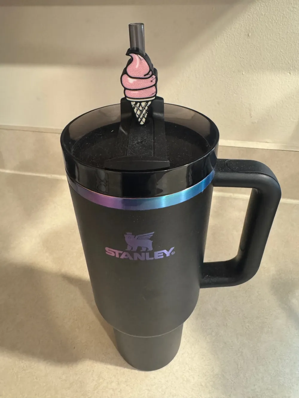 Ice Cream Cone Stanley Cup Straw Topper by Carman3D MakerWorld ...