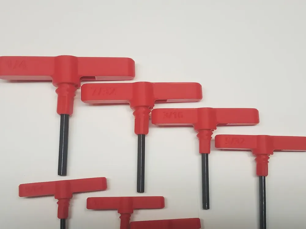 T-Handles (SAE) for Allen Hex Wrench Key Remixed by ShopTeacher ...