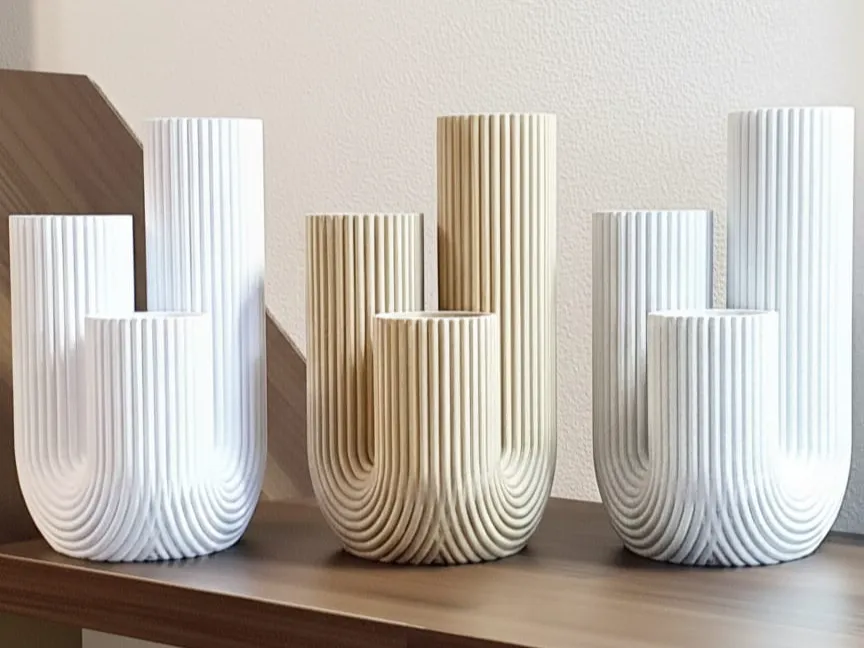 Triple ribbed vase - Free 3D Print Model - MakerWorld