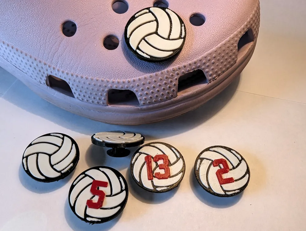 Volleyball Croc Charm Jibbitz by MinerJ - MakerWorld