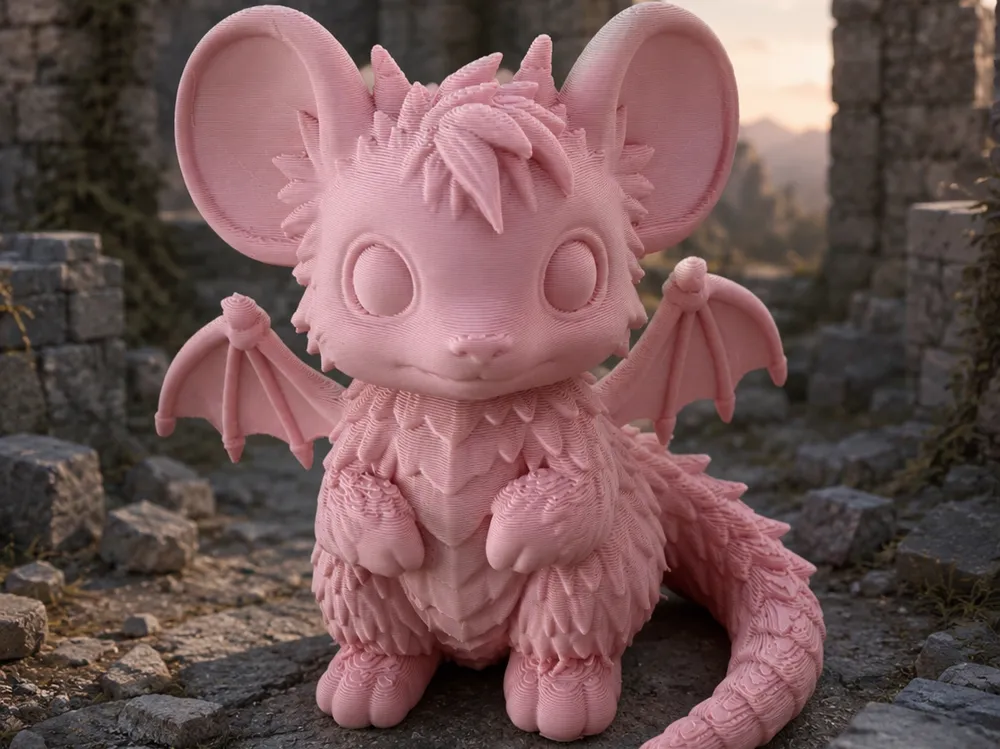 Whisk the Mouse Dragon - Free 3D Print Model - MakerWorld