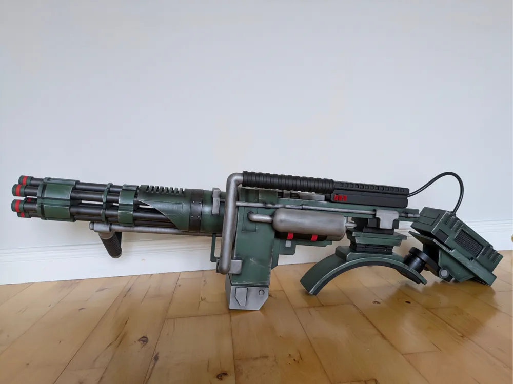 Fallout New Vegas, Shoulder-mounted Minigun by Nzyme MakerWorld ...