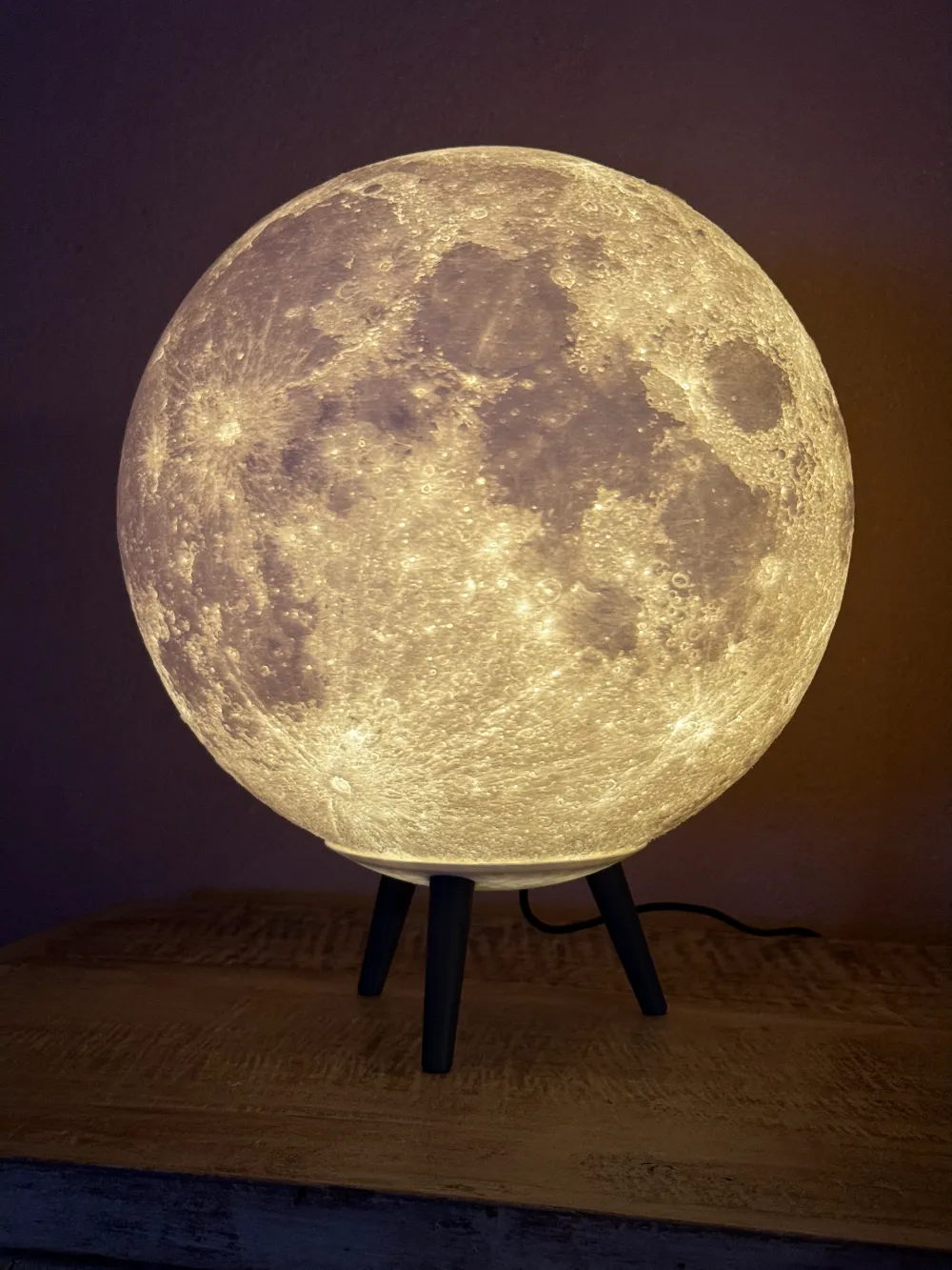 Moon lamp stand for E14 lamp holder and Bambulab light kit Remixed by ...