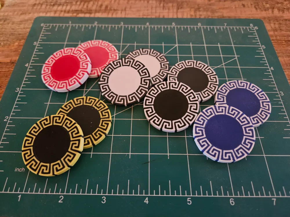 40mm Poker Chips - Free 3D Print Model - MakerWorld