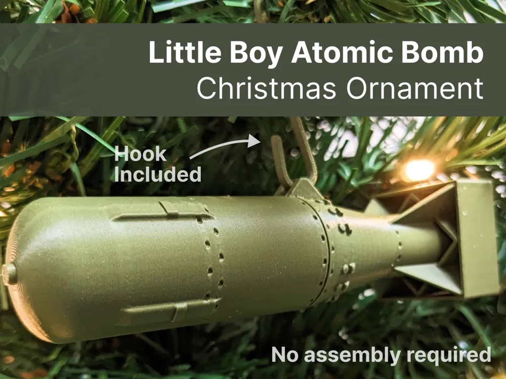 Little Boy | Christmas Ornament | 1st Atomic Bomb* by Rexi Labs ...