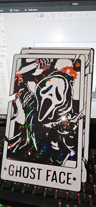 ghost face horror tarot card by MarsdenZ3D - MakerWorld