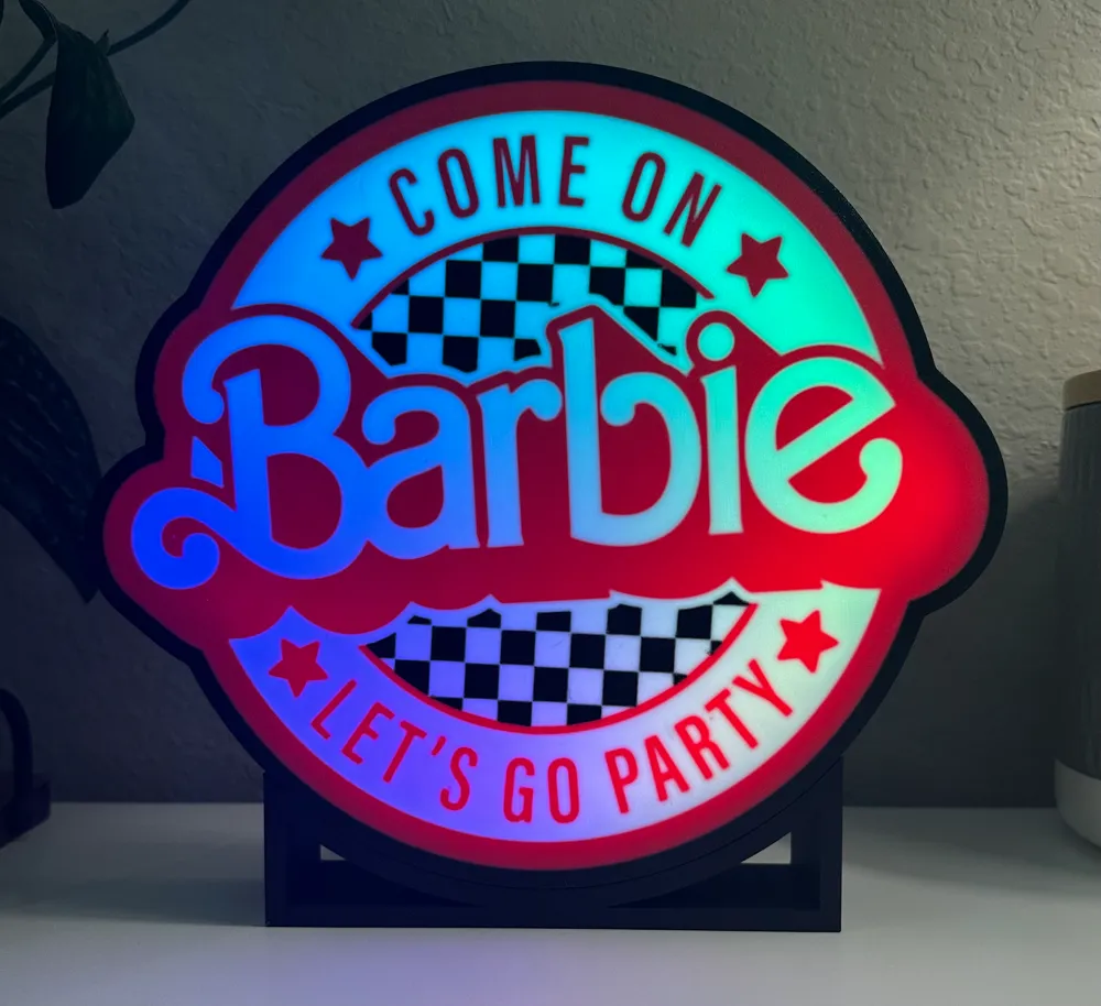 Barbie Party Light Box by dadhacks - MakerWorld