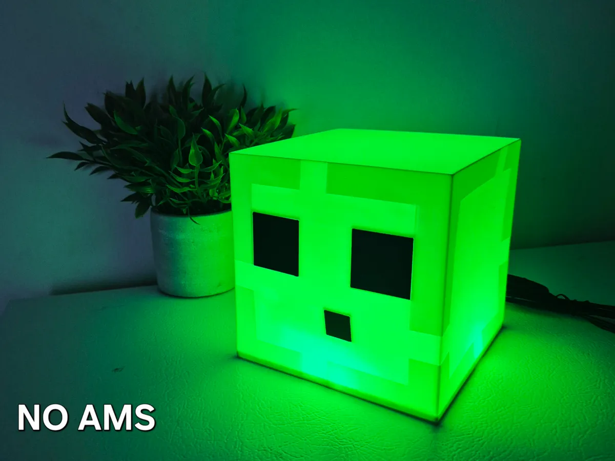Minecraft Slime lamp by Nismo3Dprint MakerWorld: Download Free 3D Models