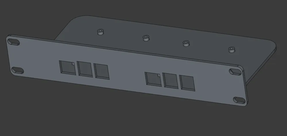 Dual Raspberry Pi 5 mount for 10 inch rack mount by ForceM 3D Modeling ...