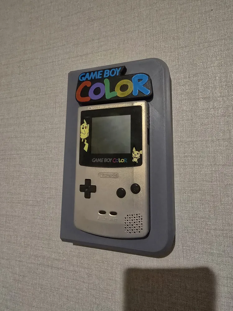 Gameboy Color Wall Mount Display - Free 3D Print Model - MakerWorld