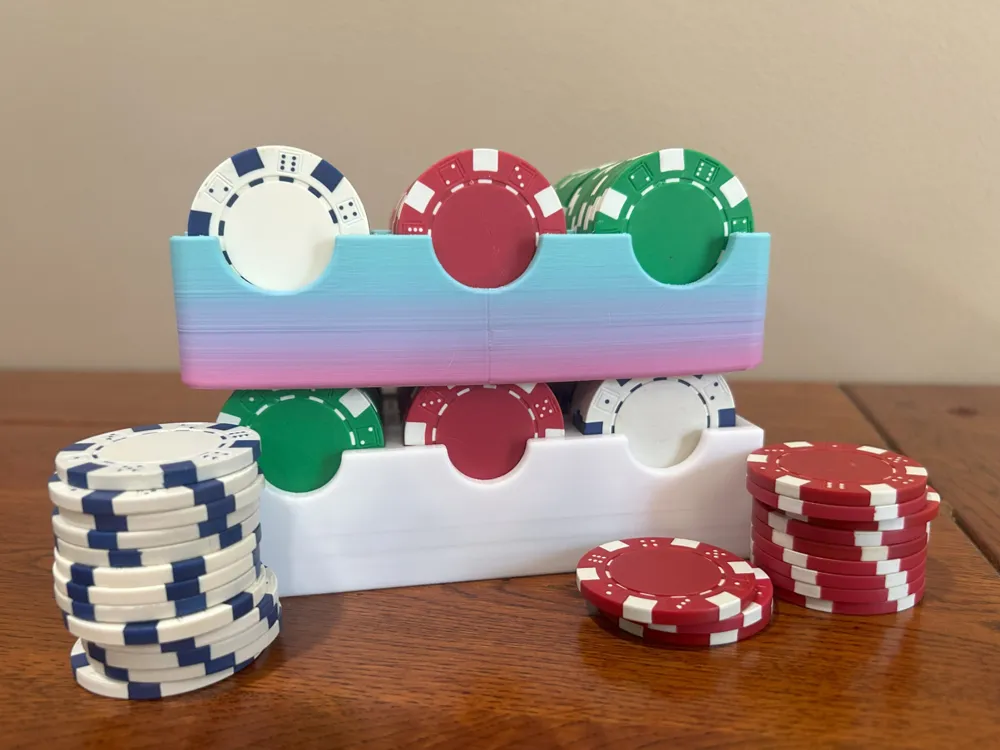 Stackable Poker Chip Rack - Free 3D Print Model - MakerWorld