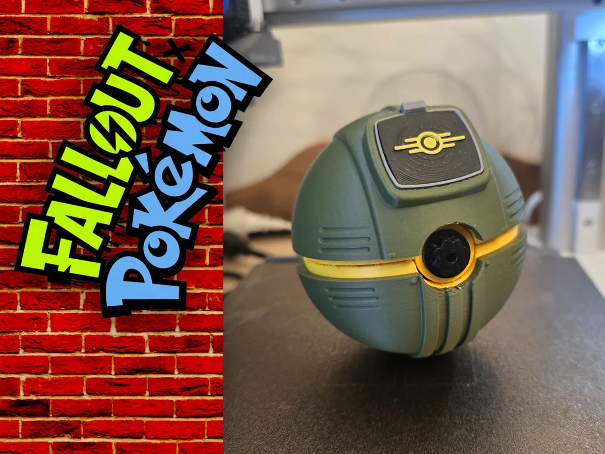Fallout X Pokemon - Pipball - Free 3D Print Model - MakerWorld