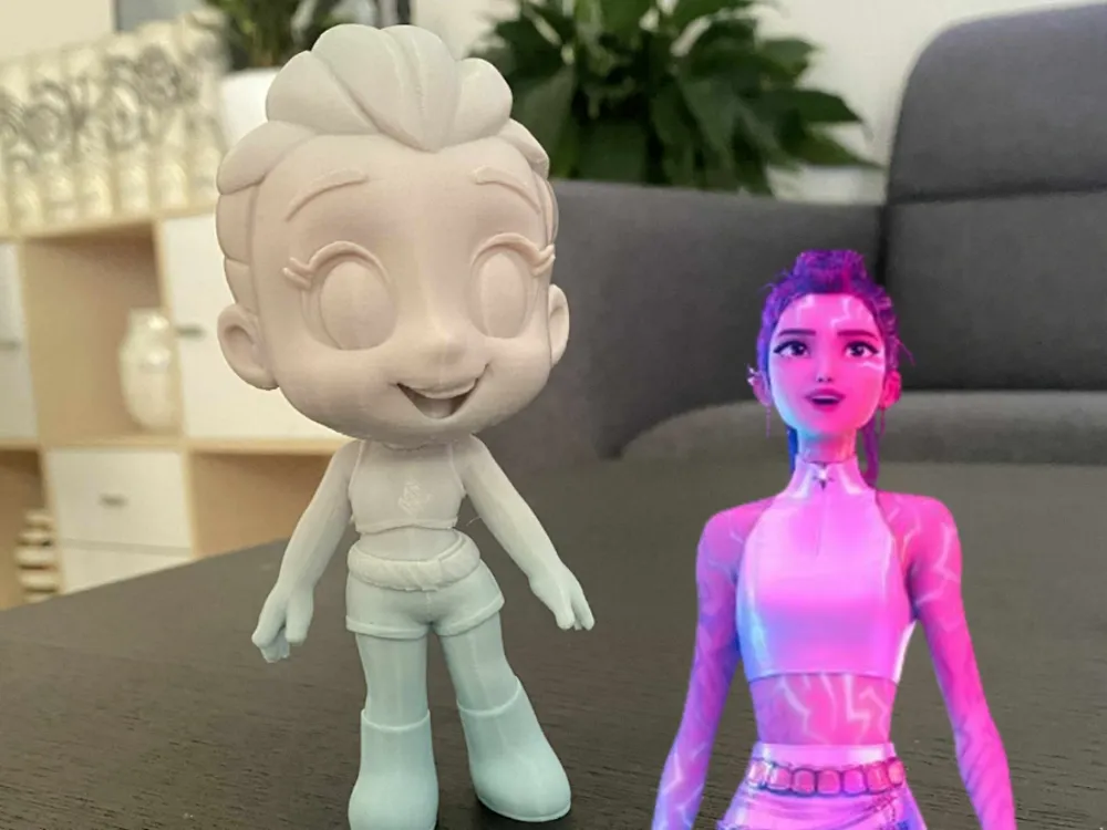 Toonish Kpop Rumi dance costume - Free 3D Print Model - MakerWorld