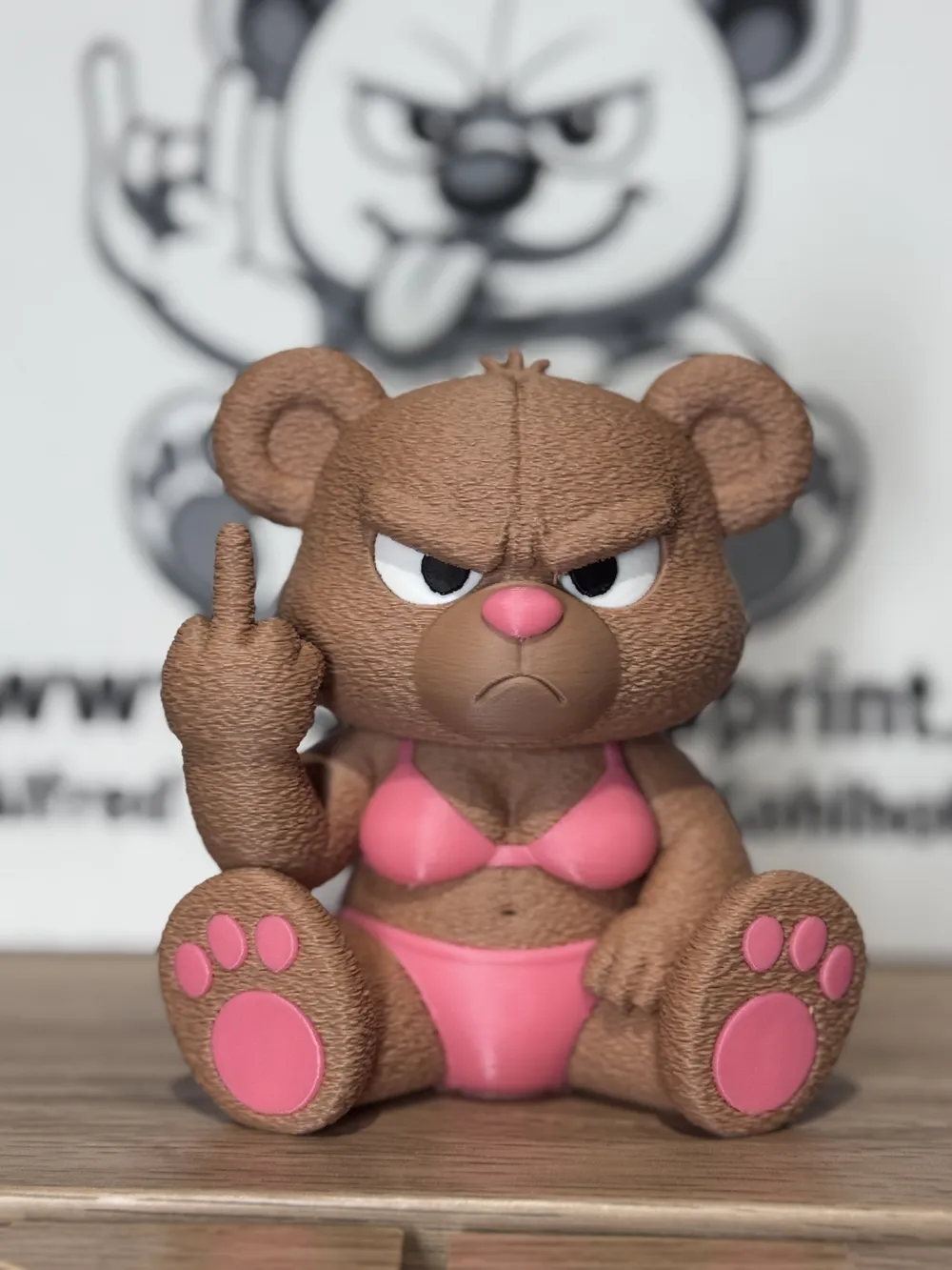 Ms. Grumpy Bear by Lemmy3DPrint MakerWorld: Download Free 3D Models