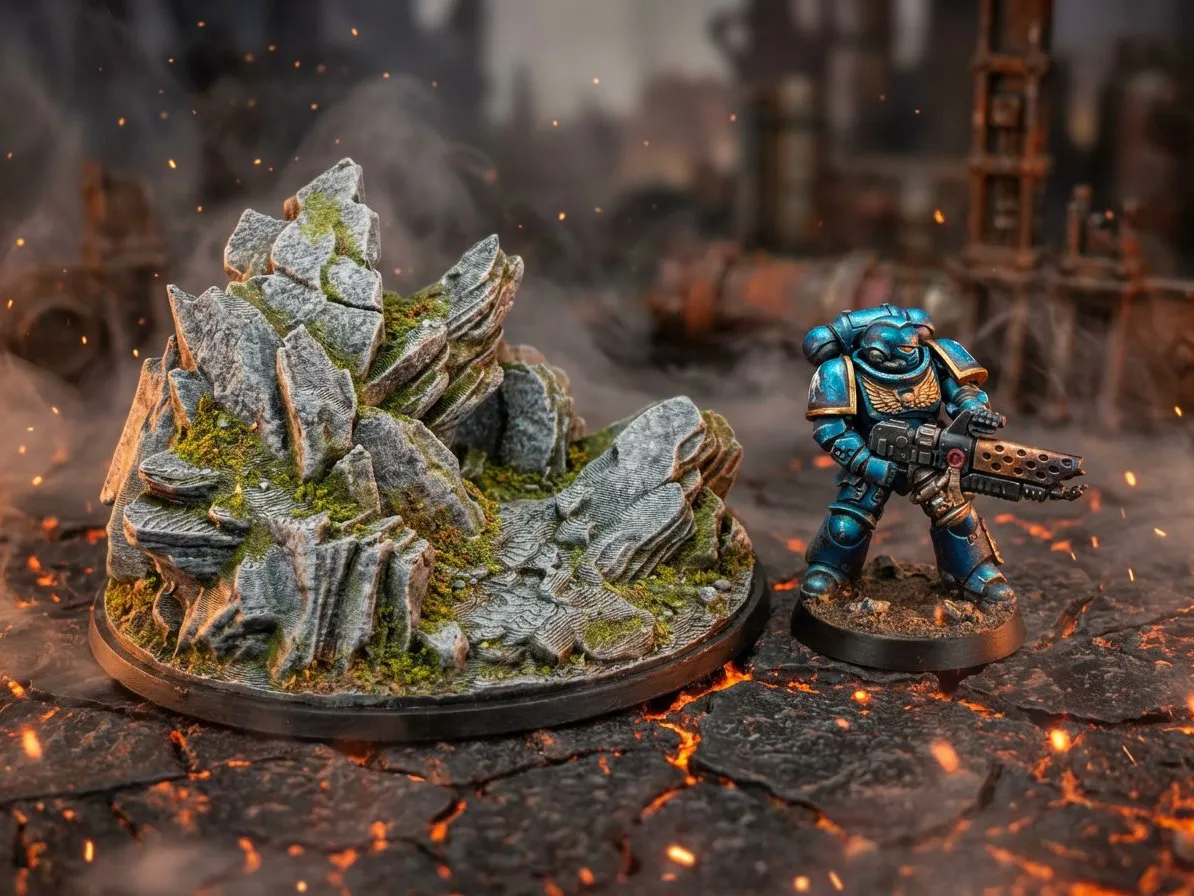 SpeedPaint Terrain Vol.1 – Base Rock Formation - Free 3D Print Model ...