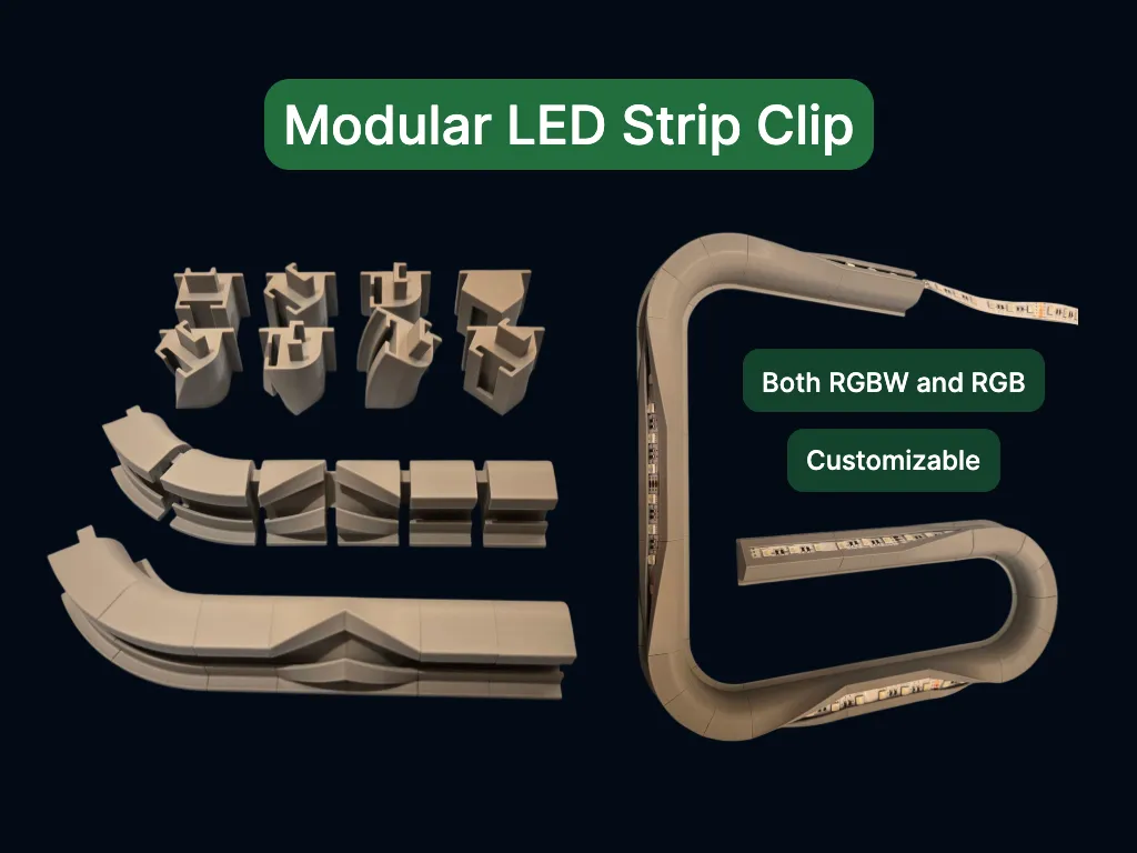 Clip Modular para Tira de LED por sedyh MakerWorld: Descarga Modelos 3D ...