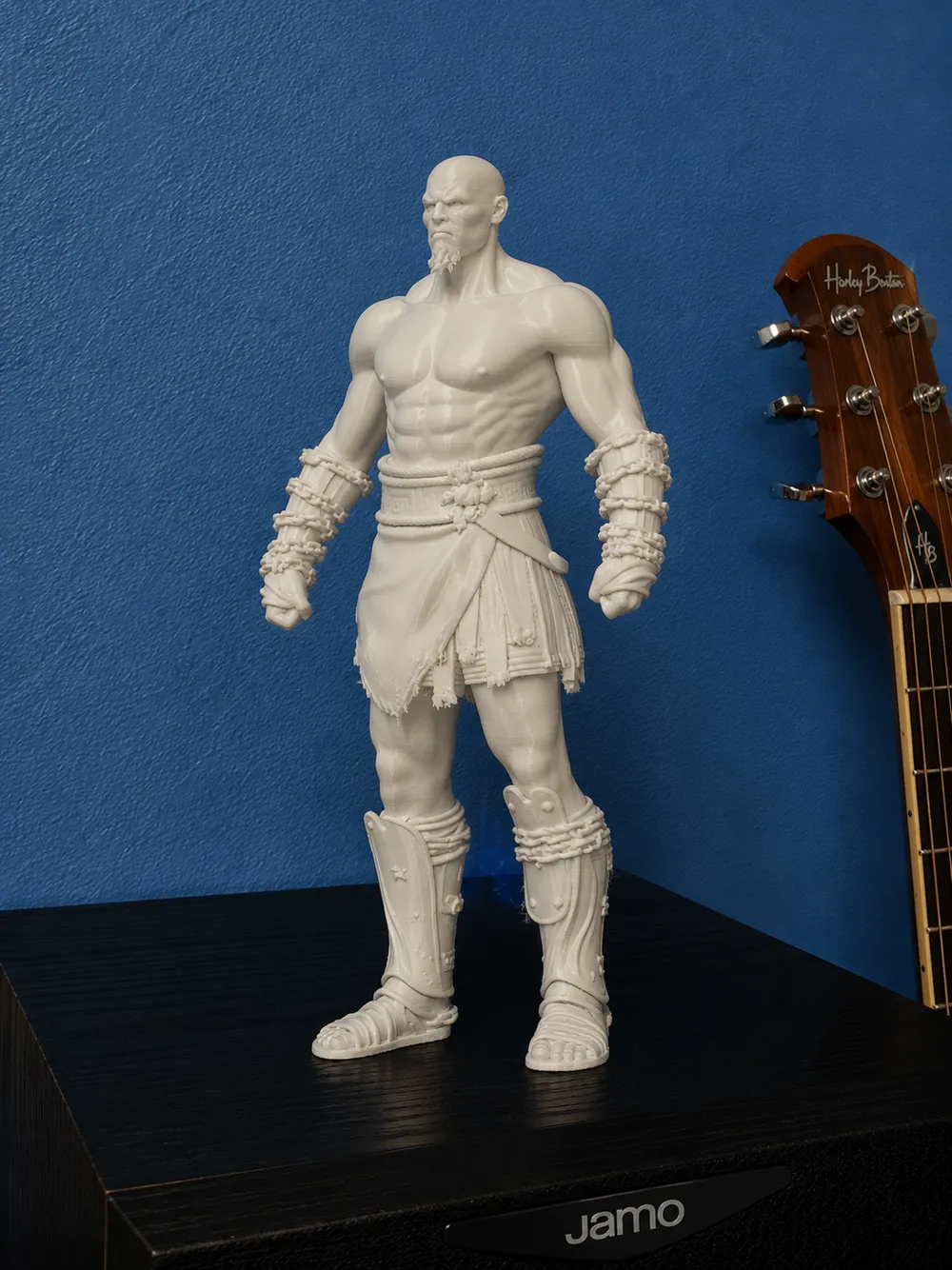 Ancient Warrior Statue – Fantasy Gladiator Figure - Free 3D Print Model ...