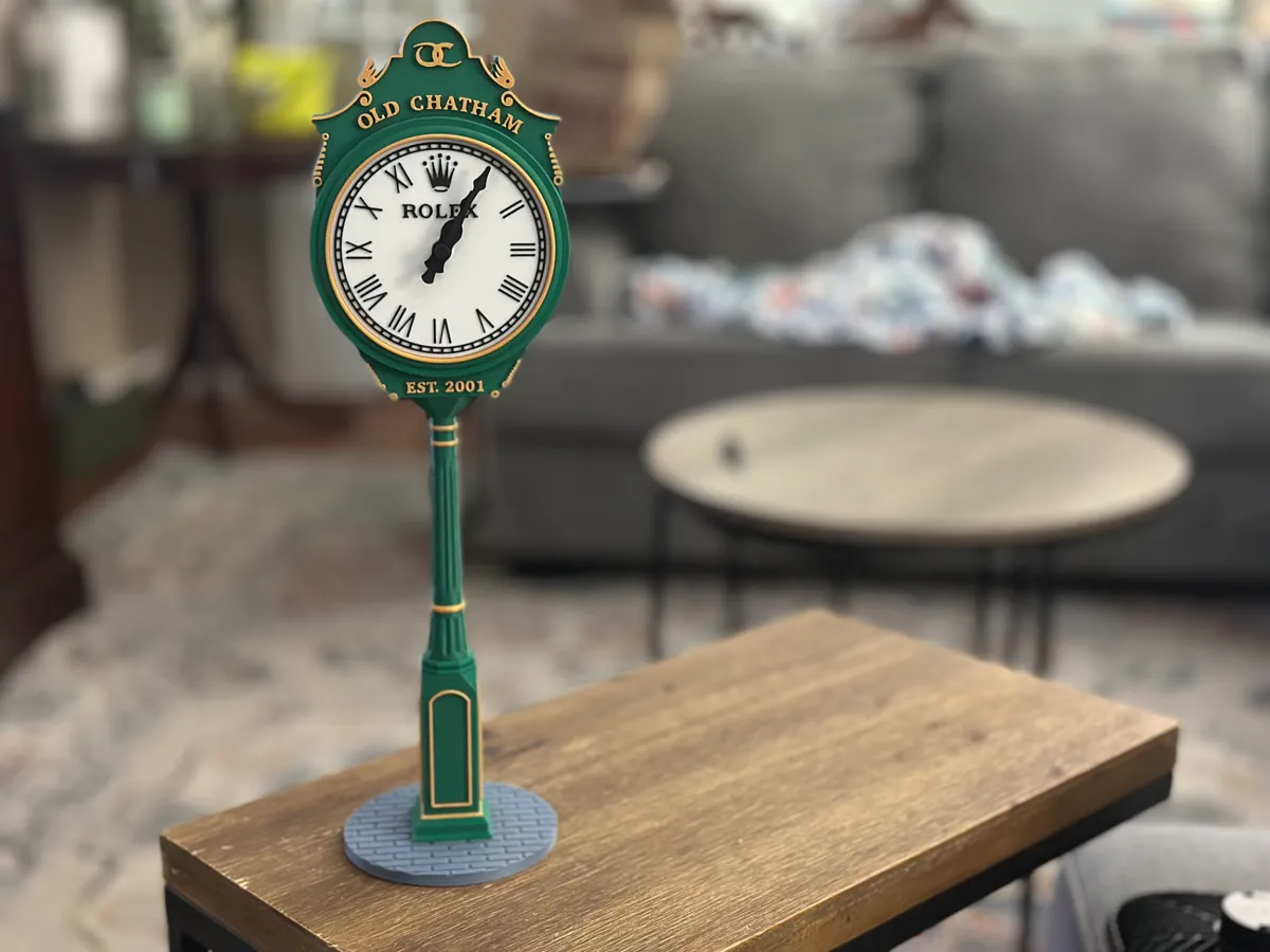 Rolex Golf Course Clock - Augusta - Free 3D Print Model - MakerWorld