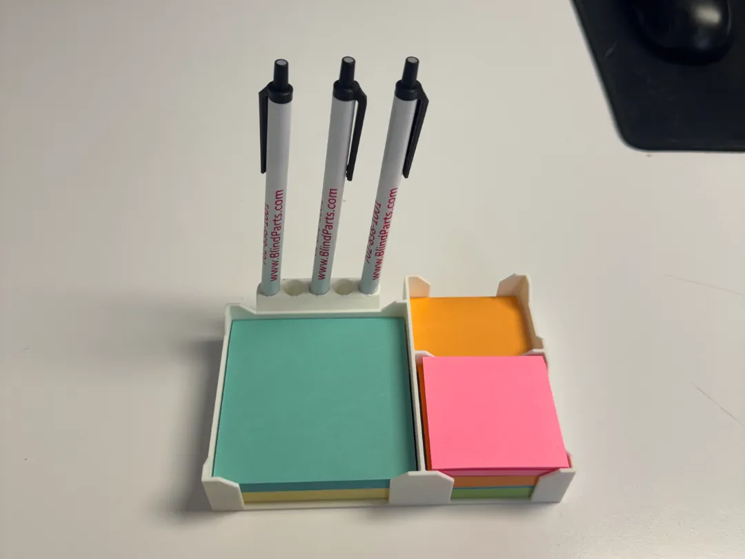 Porte-stylo et bloc-notes Post-it - Modèle d'Impression 3D Gratuit ...