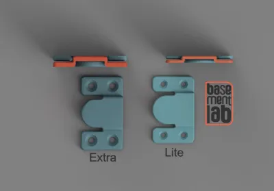 Wall Mount Bracket - Quick fastening system by BasementLAB - MakerWorld