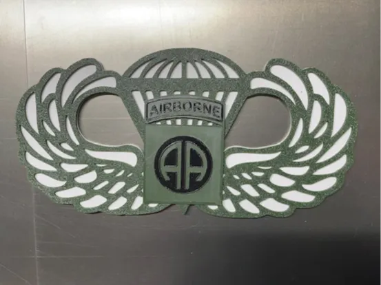 82 Airborne Patch with Wings - Free 3D Print Model - MakerWorld