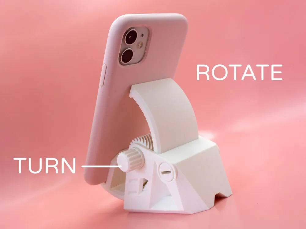 Internal Gear Phone Stand by Pork3D.com - Free 3D Print Model - MakerWorld