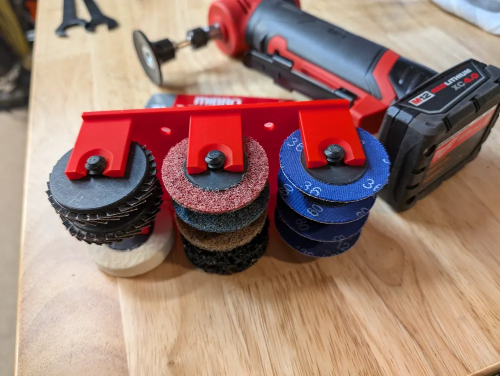 2" & 3" Locking sanding disc holder rack Mibro TR by Big Molz ...