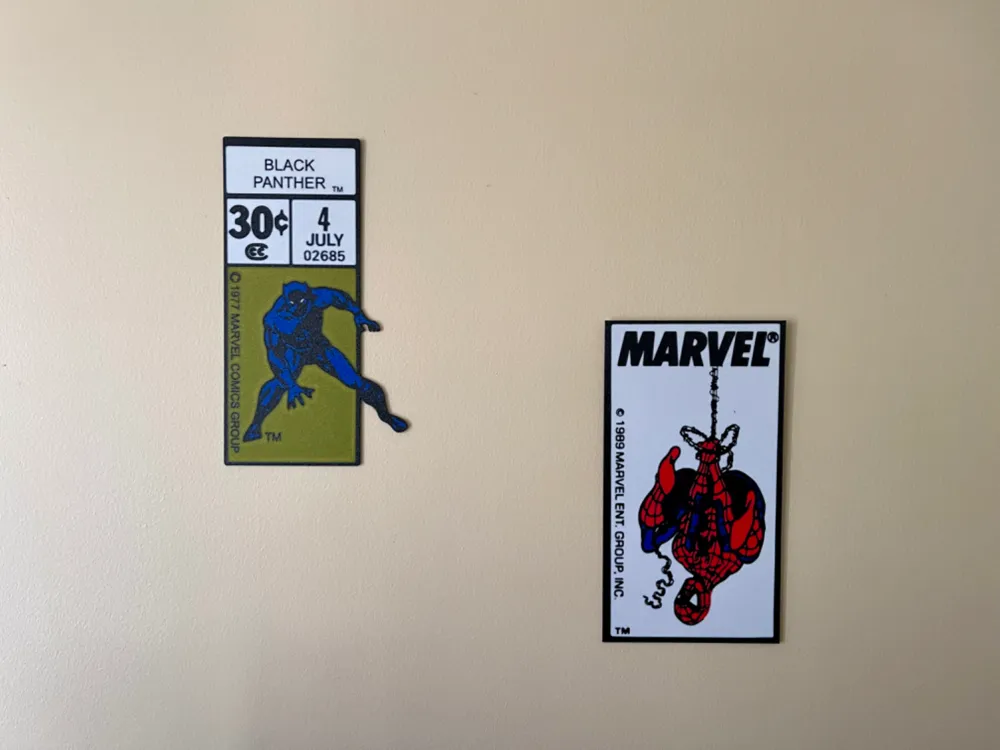 1977 Black Panther Comic book box corner by Websters Creations - MakerWorld