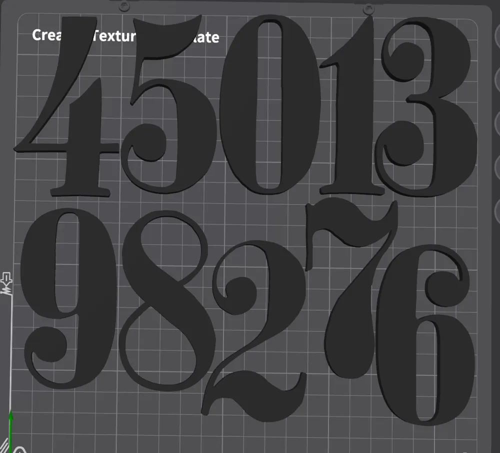 Modern Aesthetic Numbers - Free 3D Print Model - MakerWorld