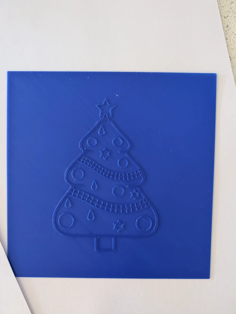 Drawing/shading stencil - Christmas Tree - Free 3D Print Model - MakerWorld