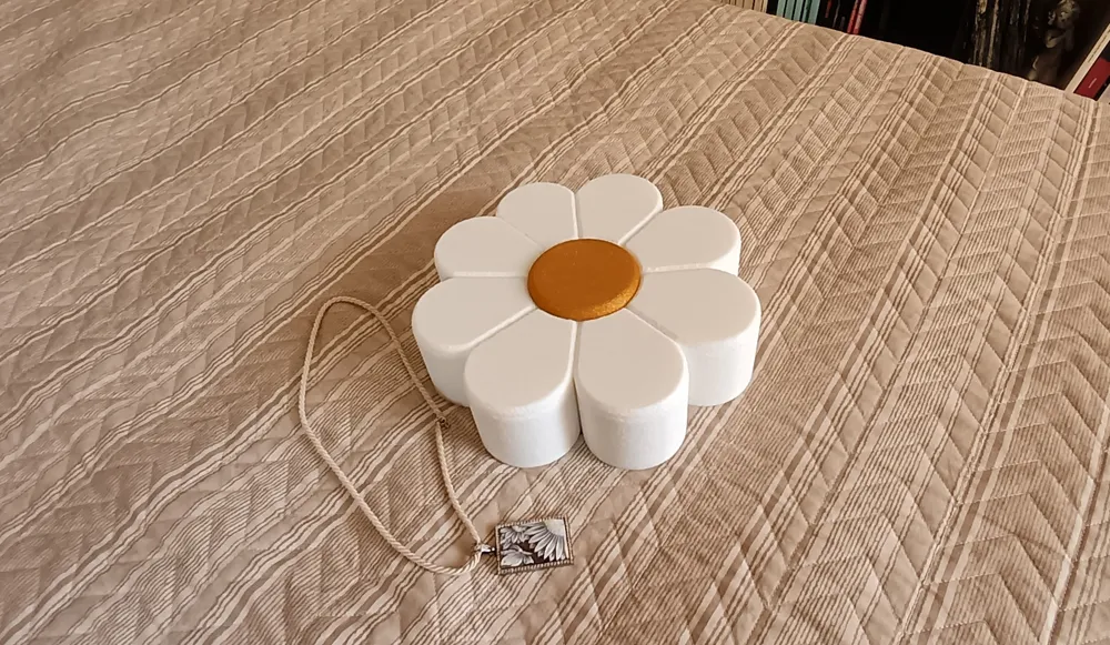 DAISY JEWELLERY BOX - DAISY-SHAPED JEWELLERY BOX - Free 3D Print Model ...