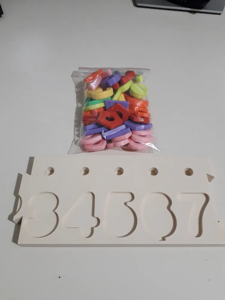 Count and sort up to 10 board with numbers/shapes. - Free 3D Print ...