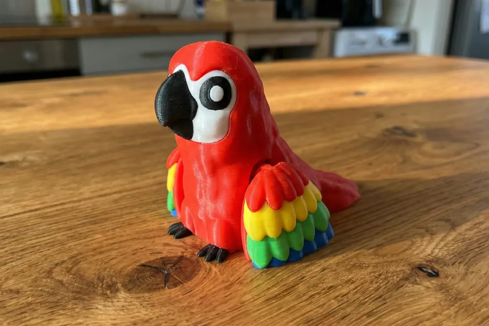 Articulated Parrot – Flexi 3D Printed Bird - Free 3D Print Model ...