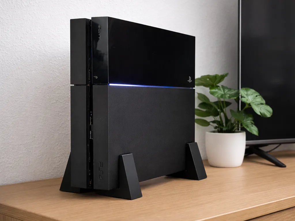 PS4 vertical stand (Original + Slim + Pro) - Free 3D Print Model ...