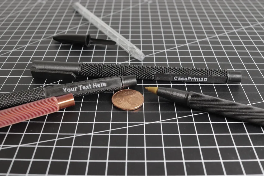 Customizable pens with ultra-fine textures by CasaPrint3DMakerWorld ...