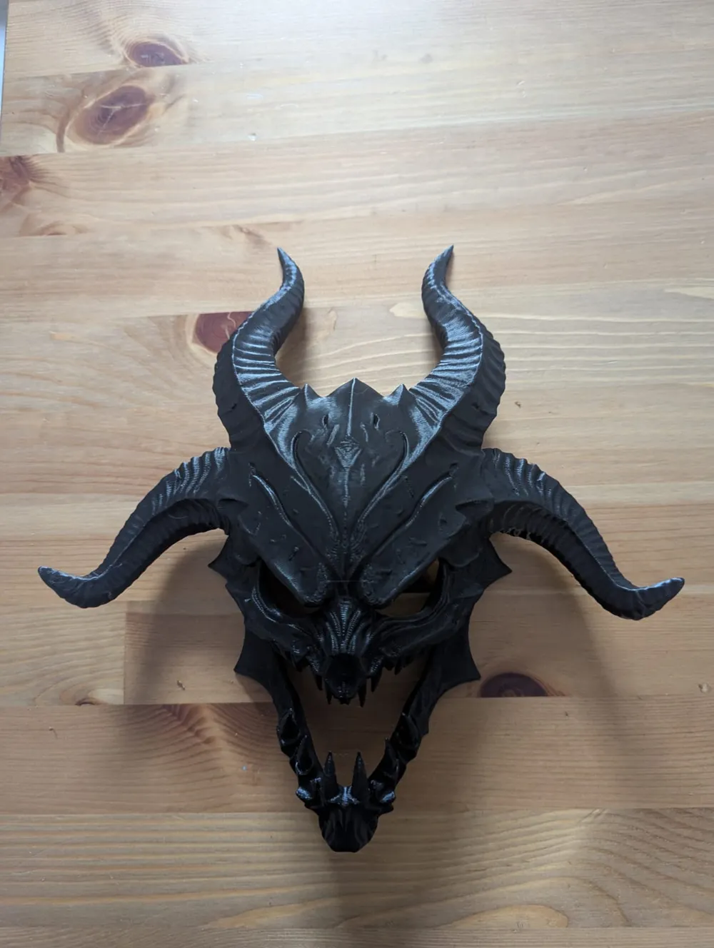 Demon Mask – Complete & Segmented - Free 3D Print Model - MakerWorld