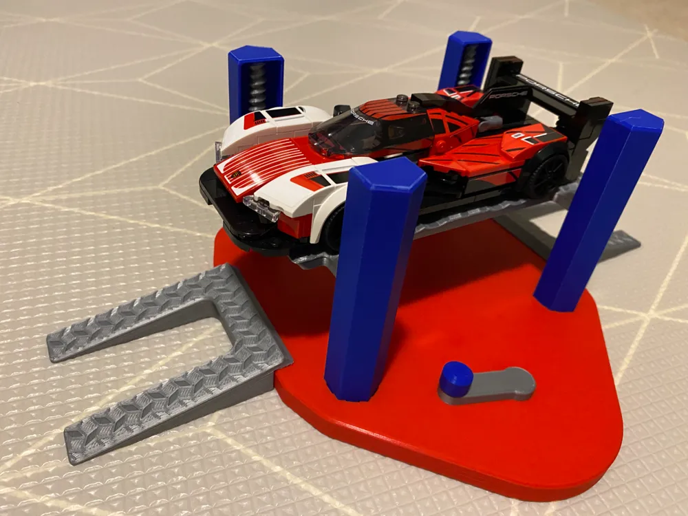 Working 4 Post Toy Car Lift - Speed Champions etc Remixed by ...