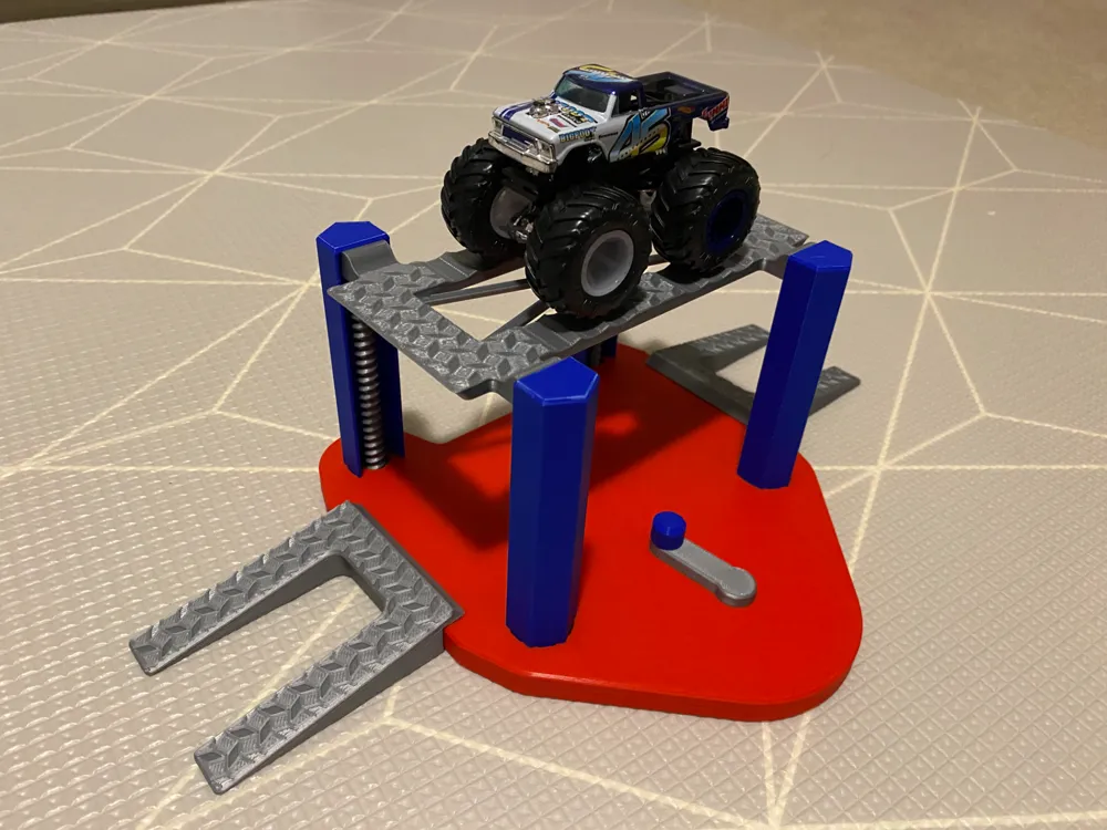 Working 4 Post Toy Car Lift - Speed Champions etc Remixed by ...