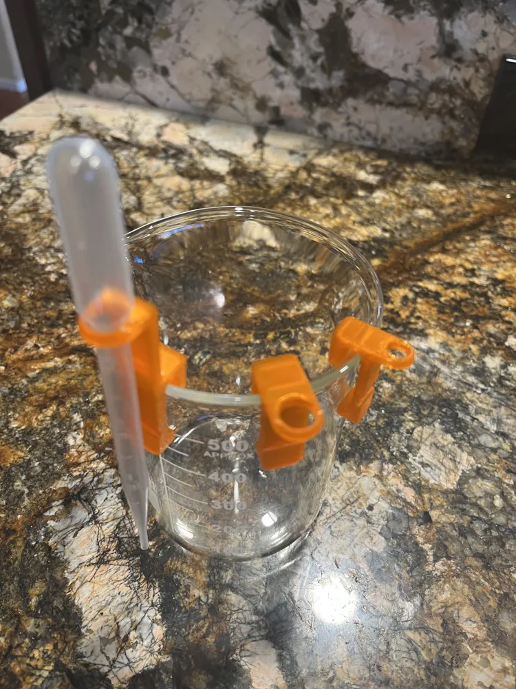 Beaker Pipette Holder/Storage Clip by Brighton3D Forge MakerWorld ...