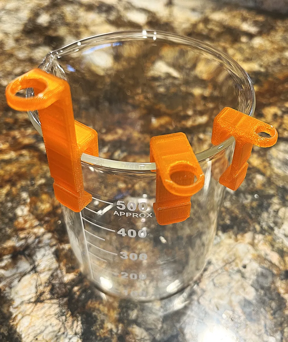 Beaker Pipette Holder/Storage Clip by Brighton3D Forge MakerWorld ...