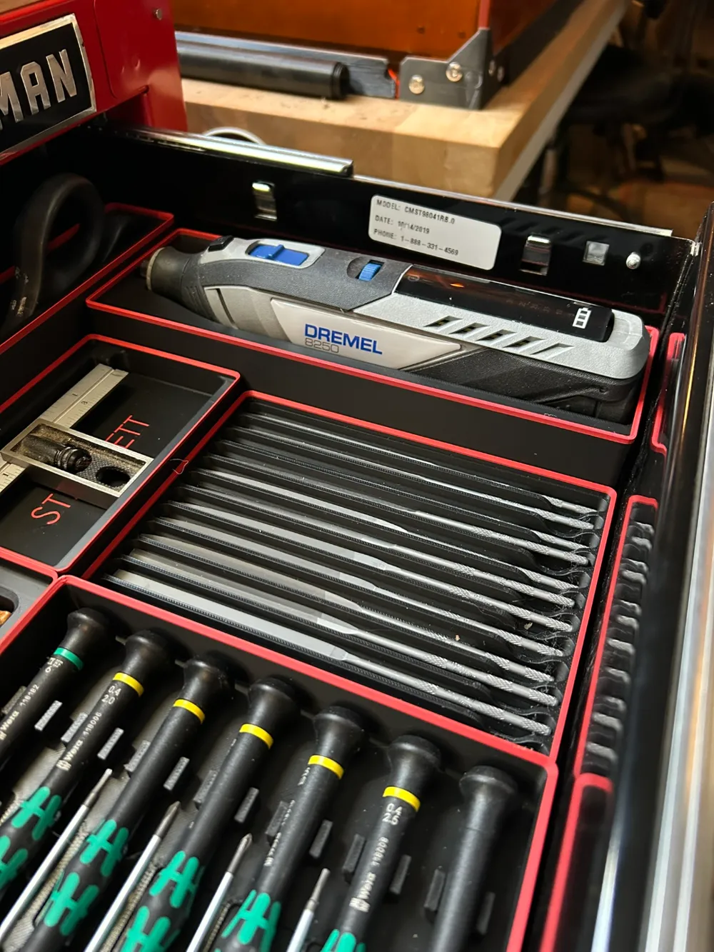 Dremel 8250 Gridfinity Bin - Free 3D Print Model - MakerWorld