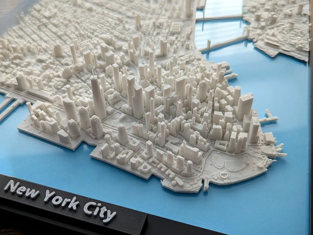 New York City Lower Manhattan 3D Miniature (Large) by jarvizar - MakerWorld